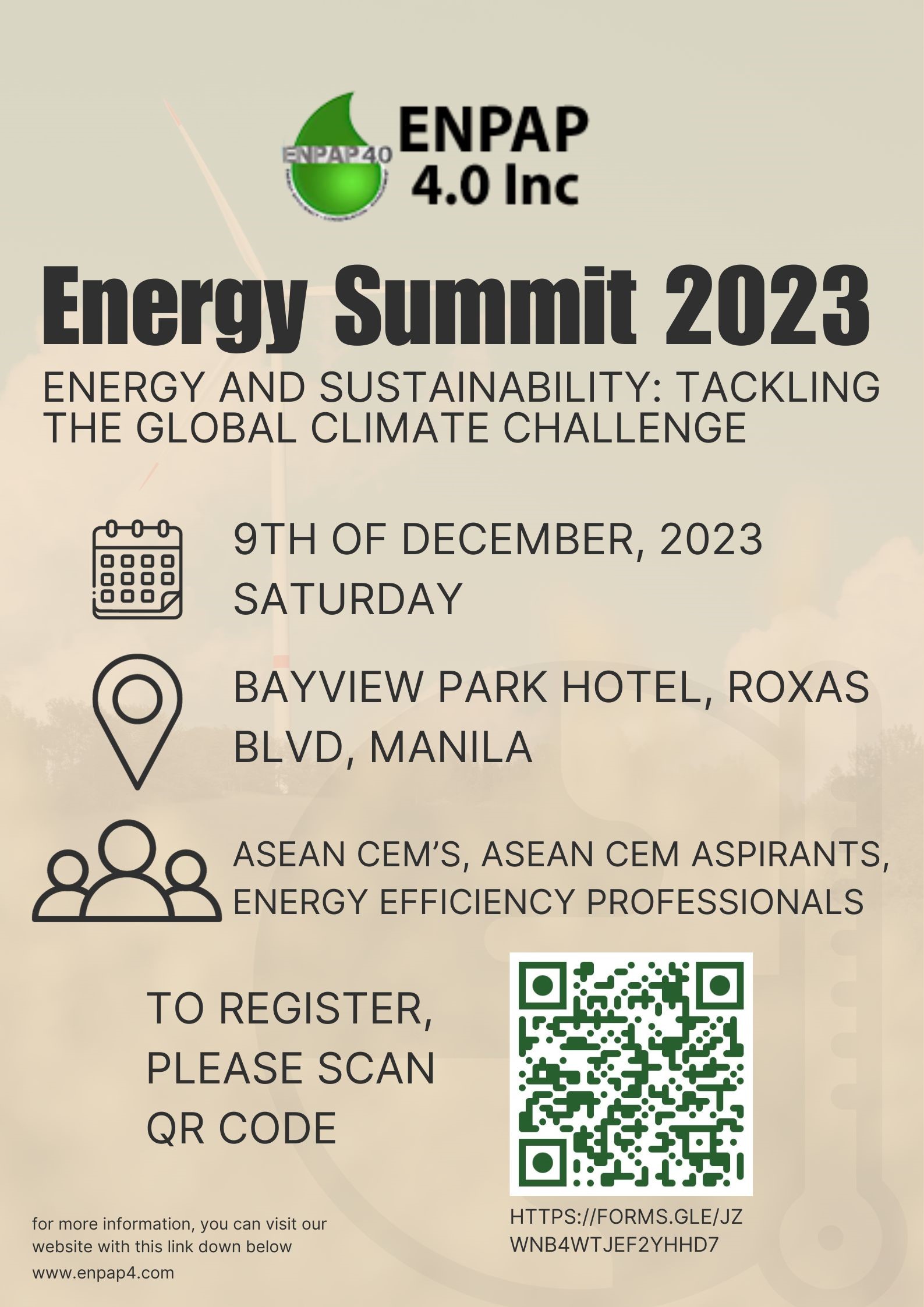 See you at the Energy Summit 2023! | ENPAP 4.0